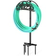 Garden Hose Holder, Freestanding Water Hose Stand, Upgrade 4-Prongs ...