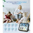 Digital Indoor Room Thermometer - 5.8'' Extra Large Display Temperature ...