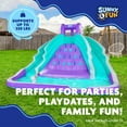 Sunny & Fun Inflatable Water Slide with Pool, Climbing Wall - Walmart.com