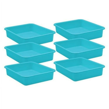 deflecto Industrial Stacking Tray Set, Two Tier, Plastic, Black ...
