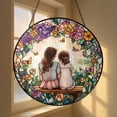Seasonal Birth Month Floral Stained Glass Style Window Decor, Botanical ...