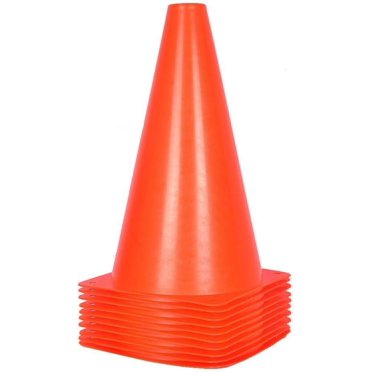 OBSTACLE CONE, PLASTIC, ORANGE 15" - Walmart.com