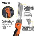 Klein Tools Cable Skinning Utility Knife, Folding Design, Replaceable ...