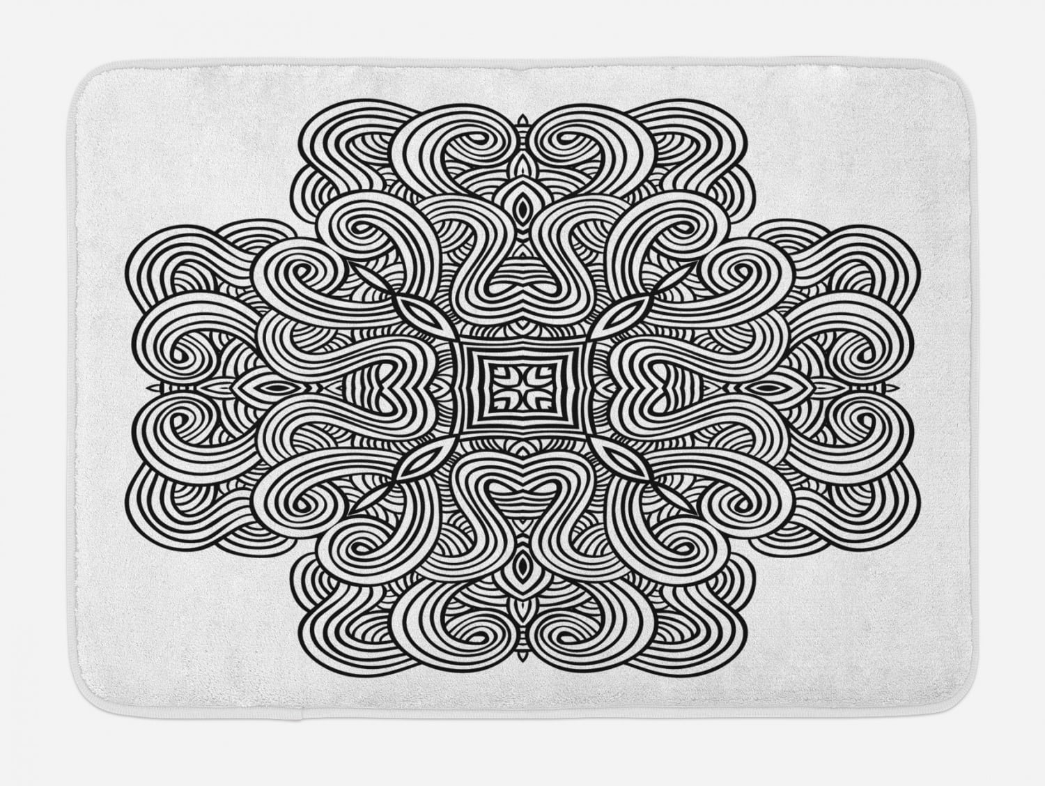 Celtic Bath Mat, Mediaeval Celtic Rotary Heraldic Design with Squared ...