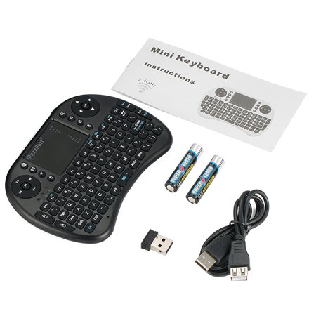 Multi-media Remote Control Touchpad Function 2.4GHz Wireless Mini ...