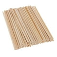 100 Pieces Round Natural Balsa Wood Wooden Sticks Dowel Rod for Model ...
