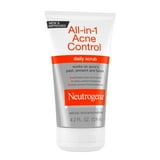 Neutrogena All-In-1 Acne Control Daily Facial Acne Scrub, 4.2 fl. oz ...