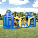 14' Shaq Constant Air Inflatable Basketball Court with Sprinkler and ...