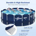 TINSUN 15ft Large Swimming Pool, Easy Set Above Ground Pool for Family ...