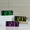 7829 Projection Alarm Clock for Bedroom Duals Loud Alarm Clock Electric ...