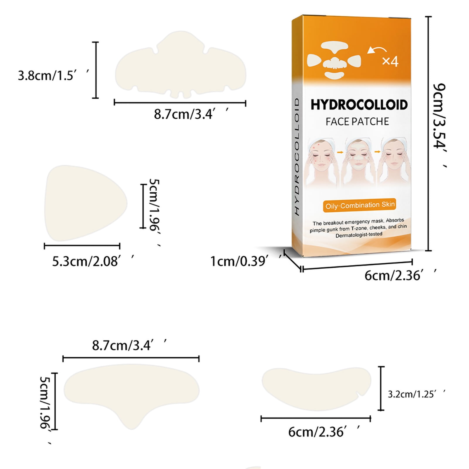 Click here for Estink Hydrocolloid Face Patches 20 Pcs/Box Hydroc... prices