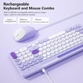 RREGER-Bluetooth Keyboard and Mouse Wireless, Multi-Device Rechargeable ...