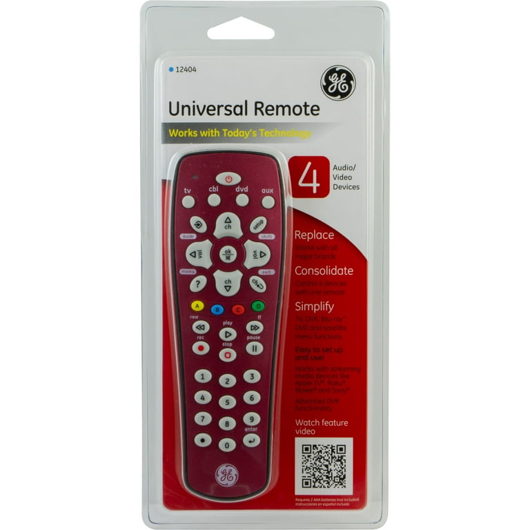 Ge Universal Remote Programming Guide
