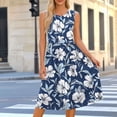 Avirosel Women's Summer Dress Wedding Guest Casual Sleeveless Belted ...