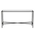 Evelyn&Zoe Henley 55" Wide Rectangular Console Table with Metal Top ...