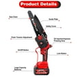 Dayplus 8" Chainsaw Cordless Electric Power Chain Saw 4.0ah Battery ...