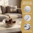 Unique Bargains Elegant Glass Teardrop Decorative Bowl Clear Gold Edge ...