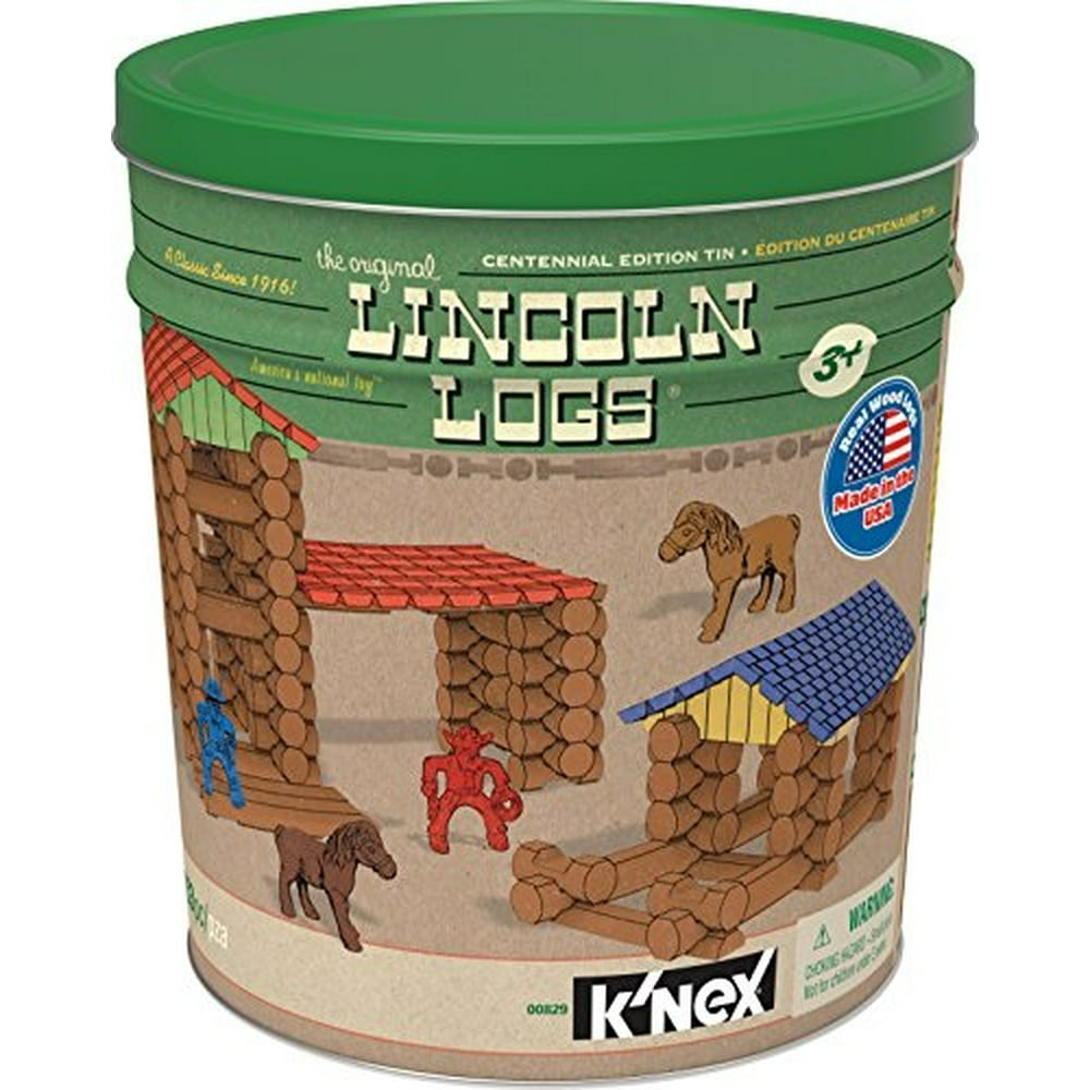 Lincoln Logs â€“ Centennial Edition Tin â€“ 153 Pieces â€“ Ages 3+ â ...