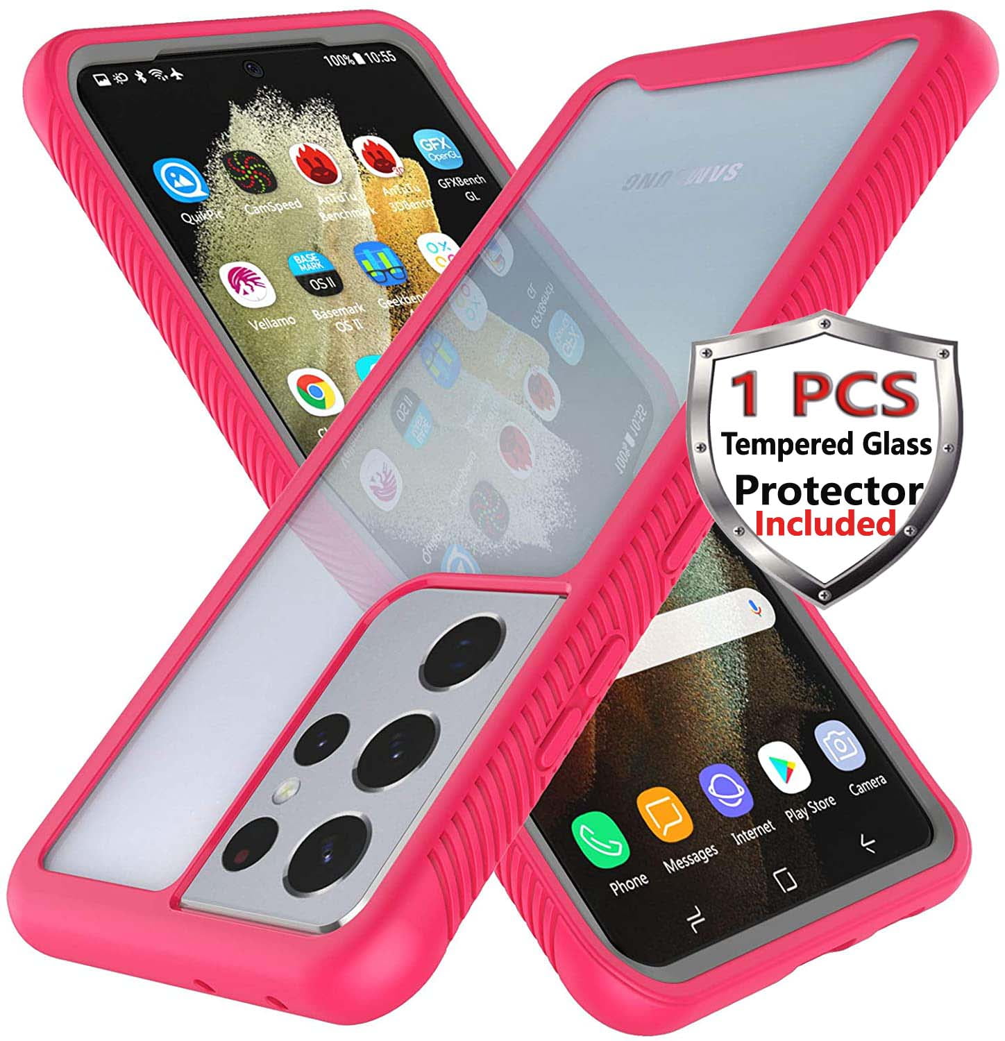 for Galaxy S21 Ultra / Galaxy S21 Plus / Galaxy S21 5G Clear Case ...