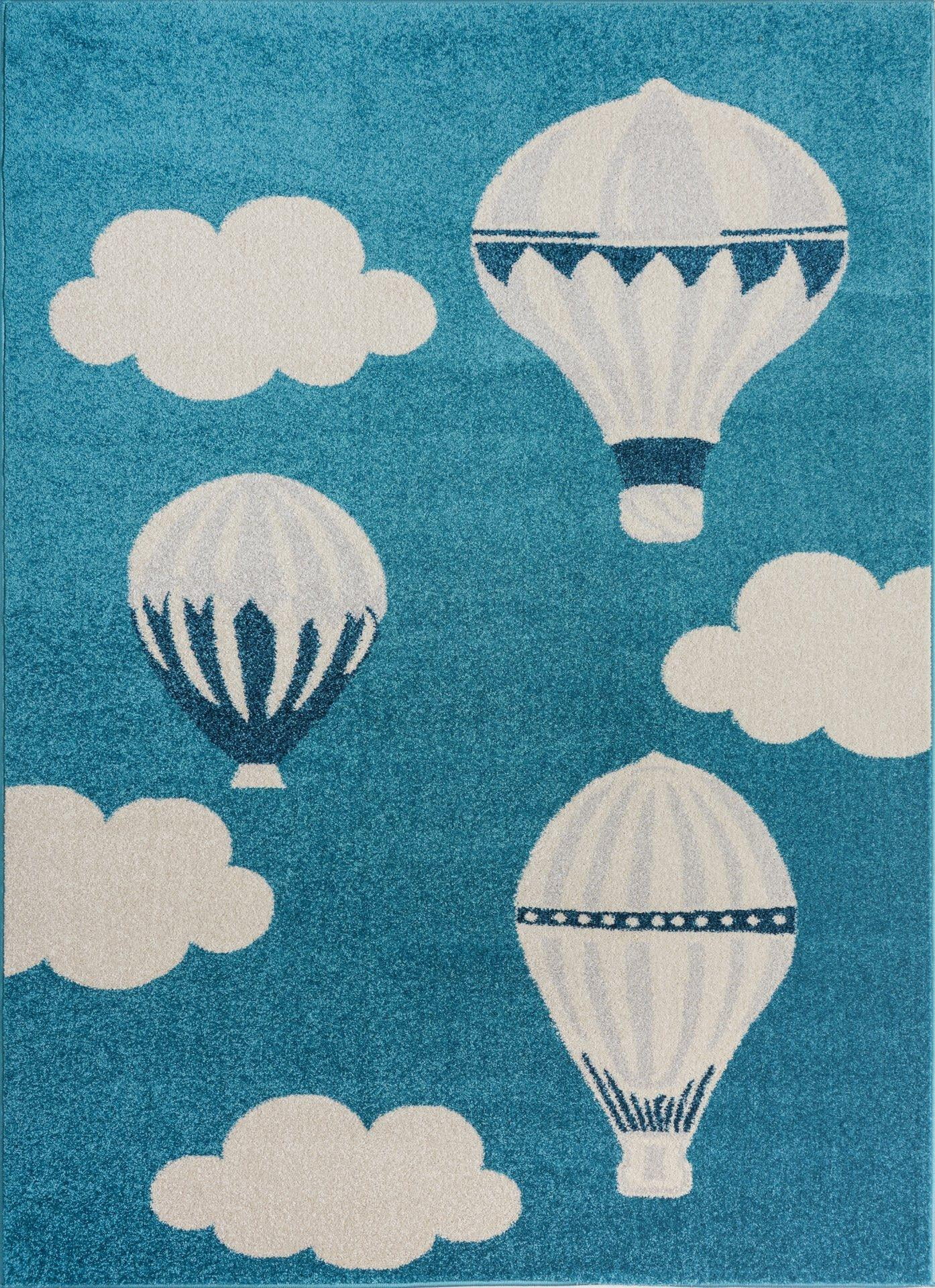 Ladole Rugs Sky Clouds Balloons Cartoon Design Indoor Area Rug ...