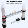 Telescoping Extension Ladder 12.5FT A-Shape w/ Stabilizer Bar for RV ...