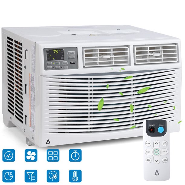 Emorefun Smart WiFi Window-Mounted Air Conditioner 8,000 BTU with ...