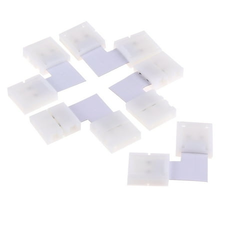 Kavoc 10Pcs LED Strip Connector 2pin 10mm L Shape Splitter No soldering ...