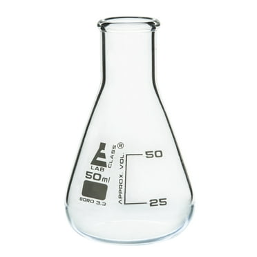 Glass Erlenmeyer Flask Set - 3 Sizes - 50, 150 and 250ml, Karter ...