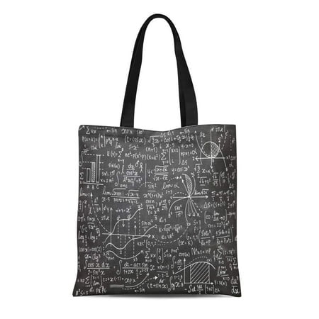 NUDECOR Canvas Tote Bag Math Education Pattern Formulas Tasks Plots ...