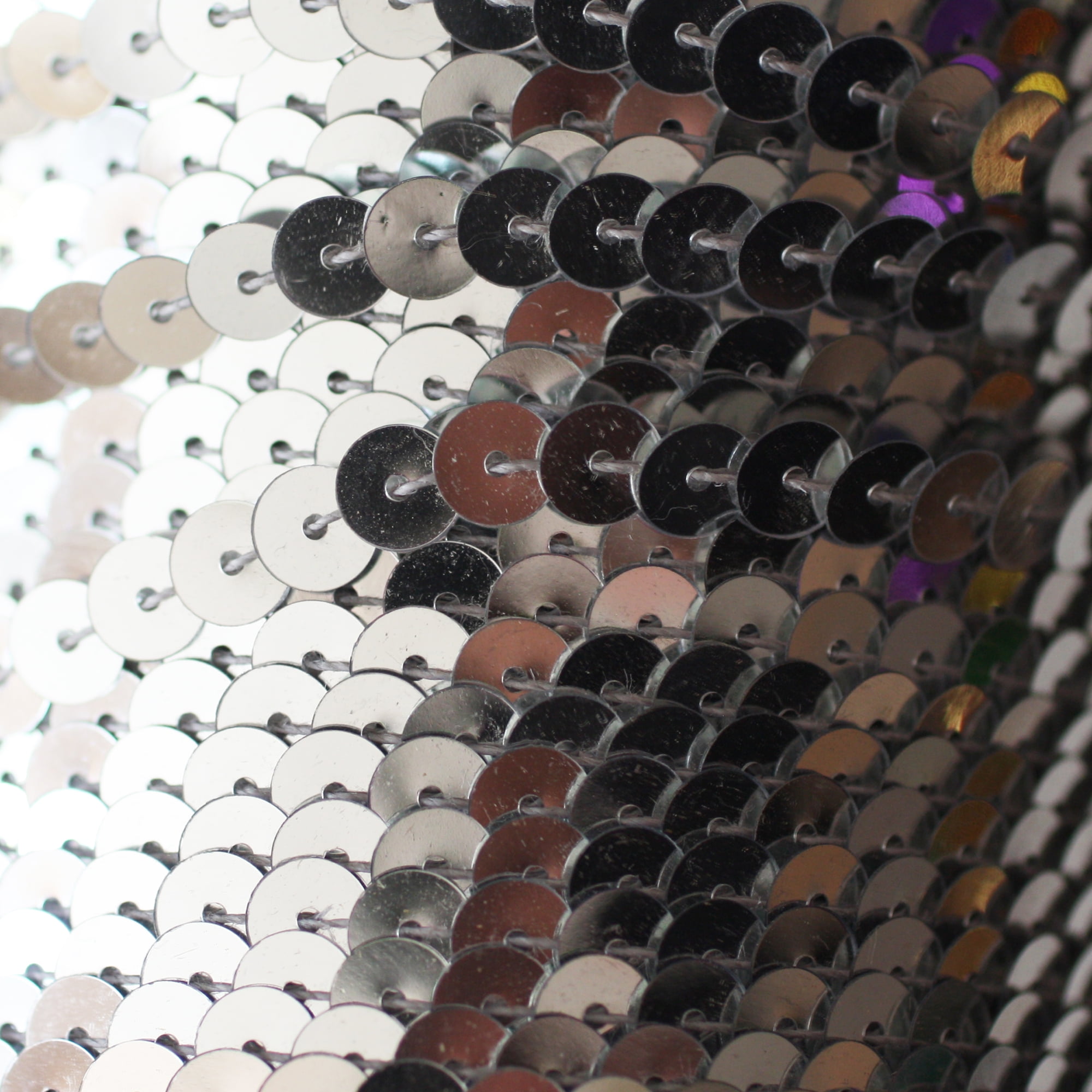 Silver Sequin Trim 6mm Center Stitched Shiny Metallic Made in USA ...