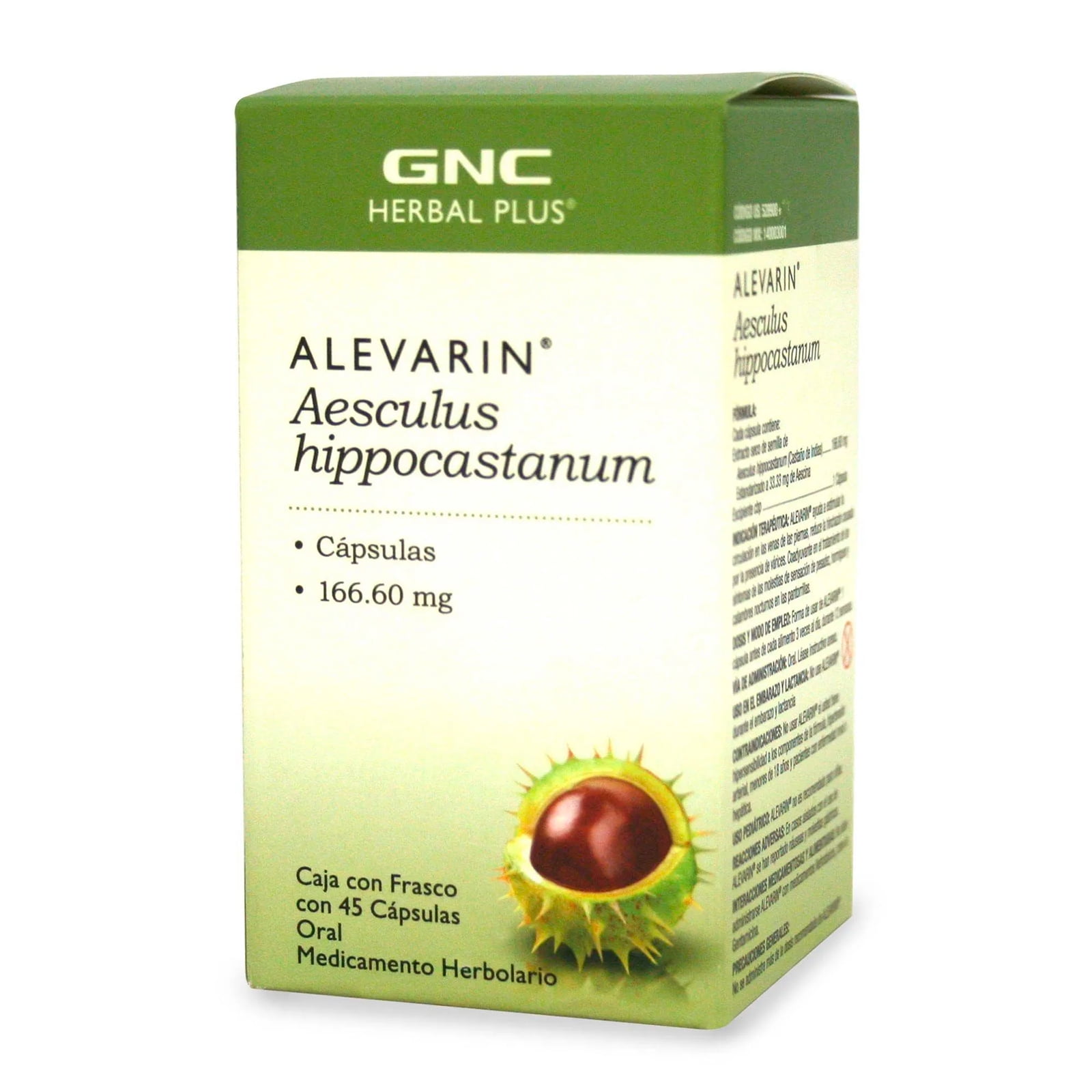 Alevarin Castaño De Indias Gnc Herbal Plus 45 Cápsulas Herbal Plus ...