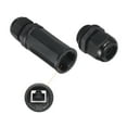 Uxcell Waterproof RJ45 Coupler, Dual Head IP67 Ethernet LAN Cable Connector, for Cat6/Cat5e/Cat5 ...