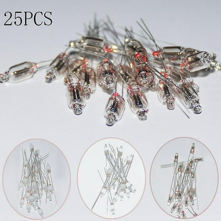 Tib 25pcs White-haired Red Green Blue Red Orange Neon Light Bulb ...