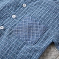 CAIVO Boys Shirts Toddler Short Sleeve Plaid Button Down Shirt, Lapel ...