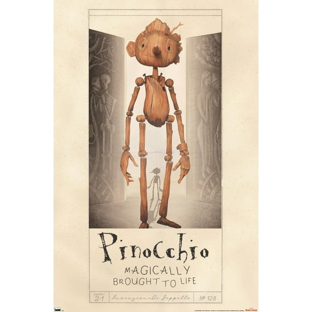 Netflix Guillermo Del Toro's Pinocchio - Pinocchio Wall Poster, 14.725 ...