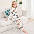 Cartoon Fox Cozy Soft Long Sleeves Top and Pants 2 Piece Cool Pjs ...