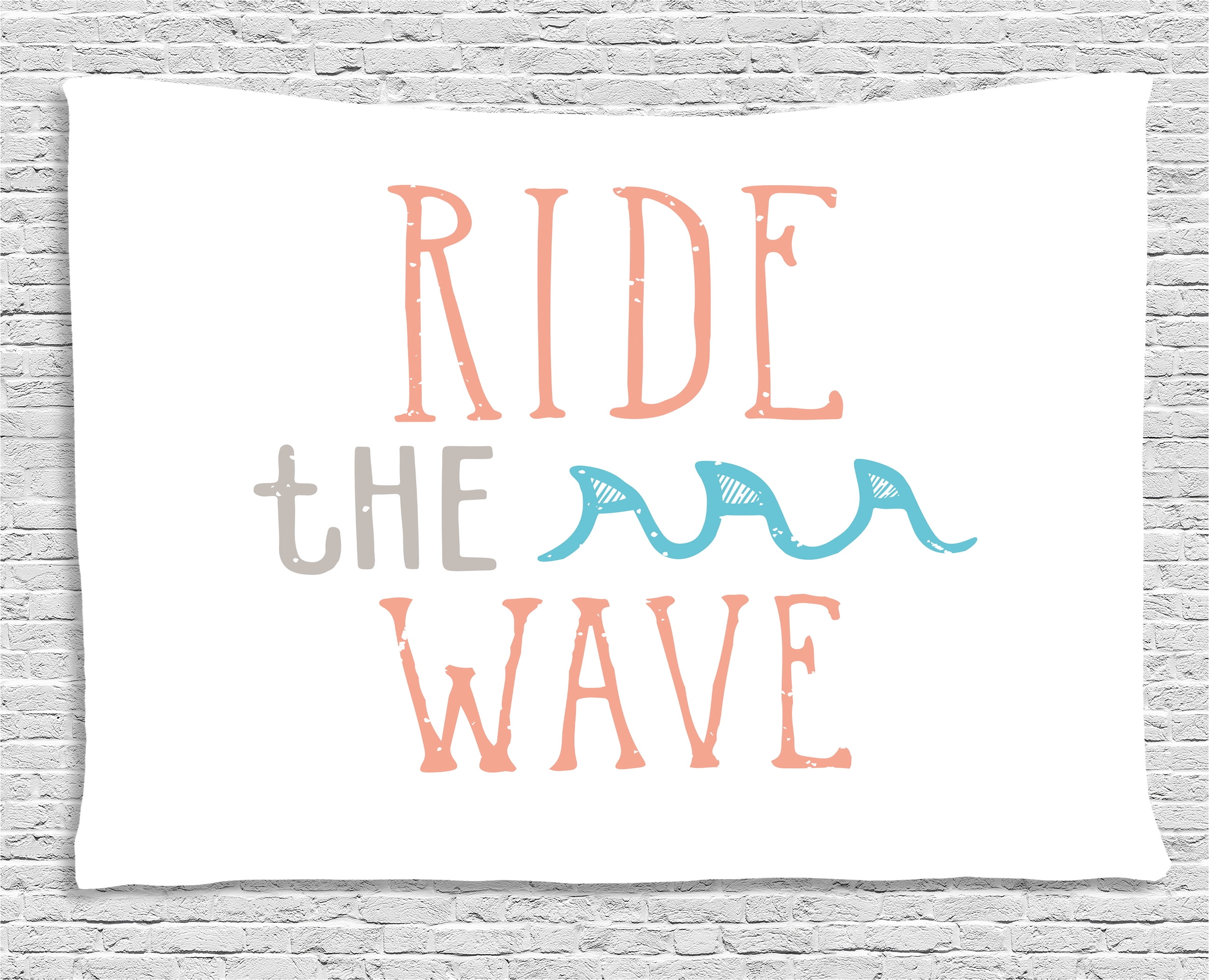 Ride The Wave Tapestry, Ride the Wave Calligraphy Exotic Sports ...