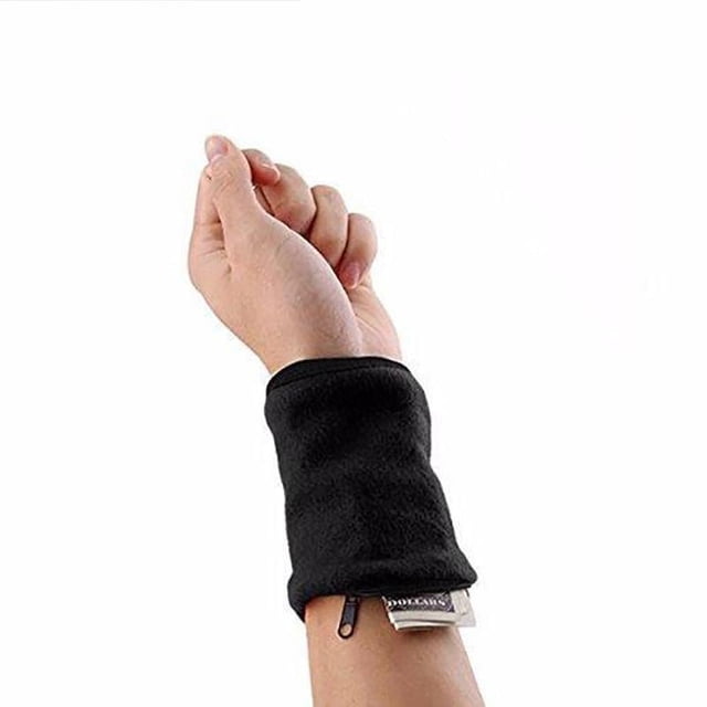 Anvirtue Mini Men Women Wrist Wallet Pouch Band Fitness Sports Zipper ...