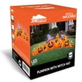 Syncfun 12 5 Ft Halloween Inflatable Long Pumpkin With Witch Hat