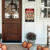 Lilixerw Clearance Halloween Porch Sign,for Front Door or Yard Standing ...