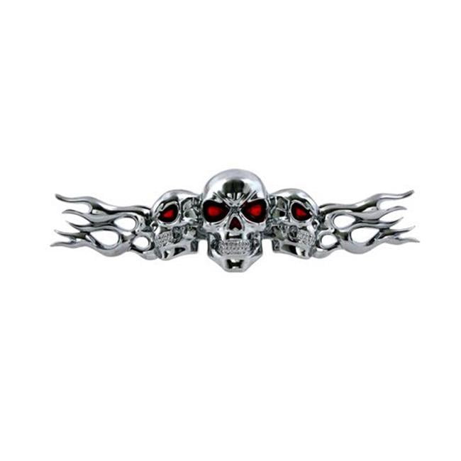 3 Headed Skull Emblem - Walmart.com