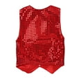 renvena Kids Boys Girls Sequins Vest Glittery Jacket Waistcost for Jazz ...