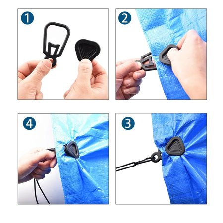 NEW Plastic Clip Awning Banner Tarpaulin Plastic Clip Camping Tent ...