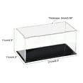 Uxcell Acrylic Clear Display Case Box Dustproof Protection Showcase ...
