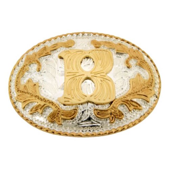 Initial Letter "B " Belt Buckle Monogram Middle Initial Alphabet ...