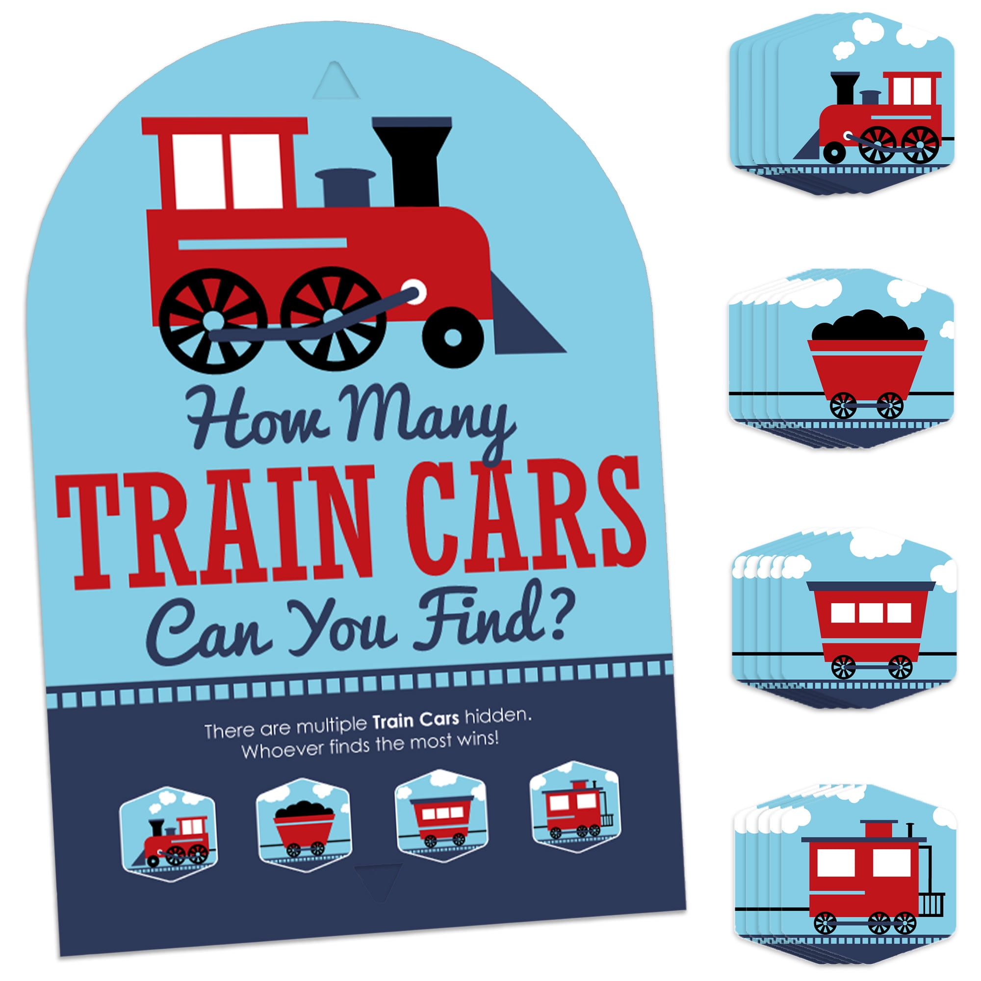 Big Dot of Happiness Railroad Party Crossing - Steam Train Birthday ...