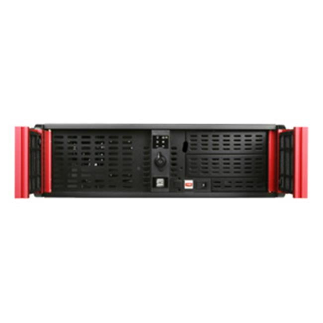 3U Compact Stylish Rackmount Front-Mounted Psu Chassis Red - Walmart.com