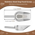 ACDANC Pet Food Scoop Measuring 1-Cup - Food-Grade 304 Stainless Steel ...