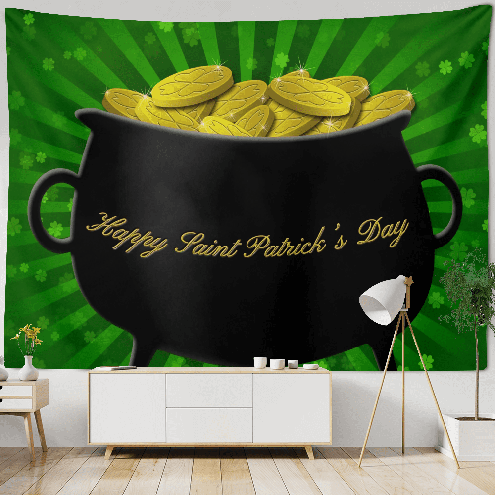 Spring St. Patrick's Day Cartoon Photo Backdrop Background Table Cover ...
