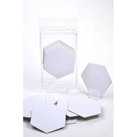 Value Pack of 15 - Blank 2" Hexagon Hex Board Game Chits Tiles Counters ...